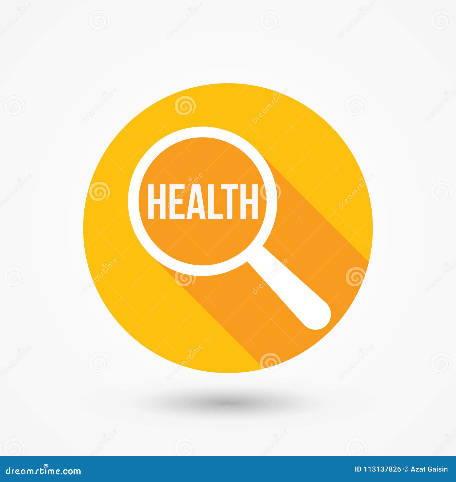 Lupa De La Palabra De La Salud Ilustración del Vector - Ilustración de ...