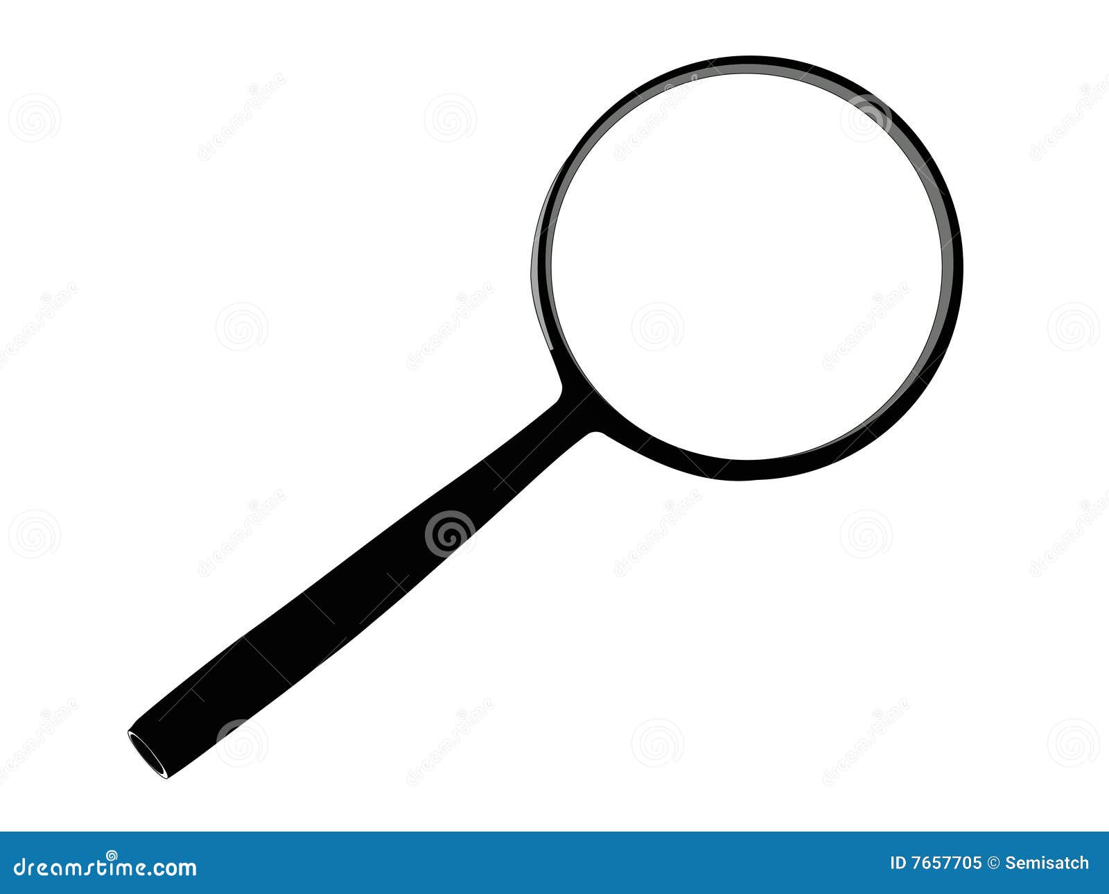 Lupa del vector stock de ilustración. Ilustración de magnifique - 7657705