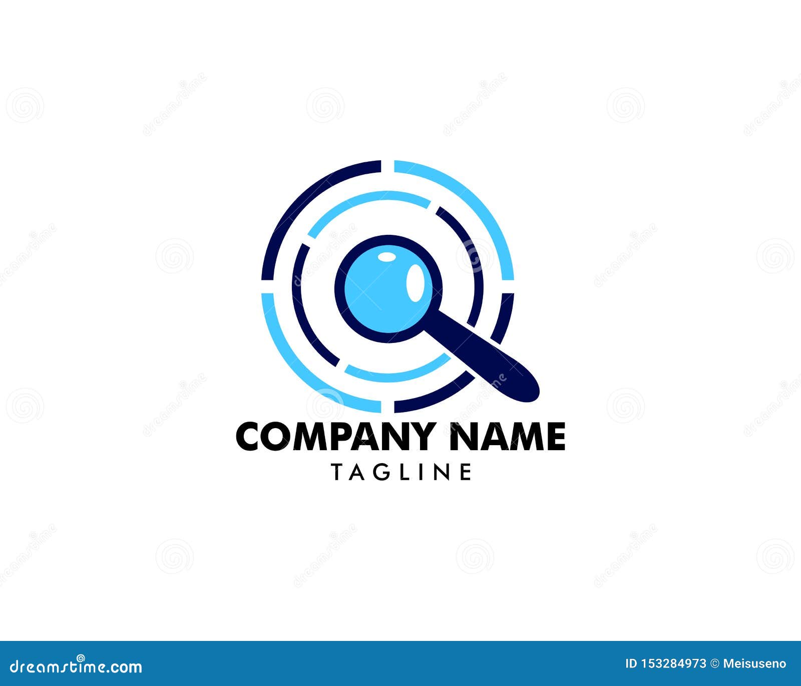 Lupa Logo Template Design ilustración del vector. Ilustración de medio ...