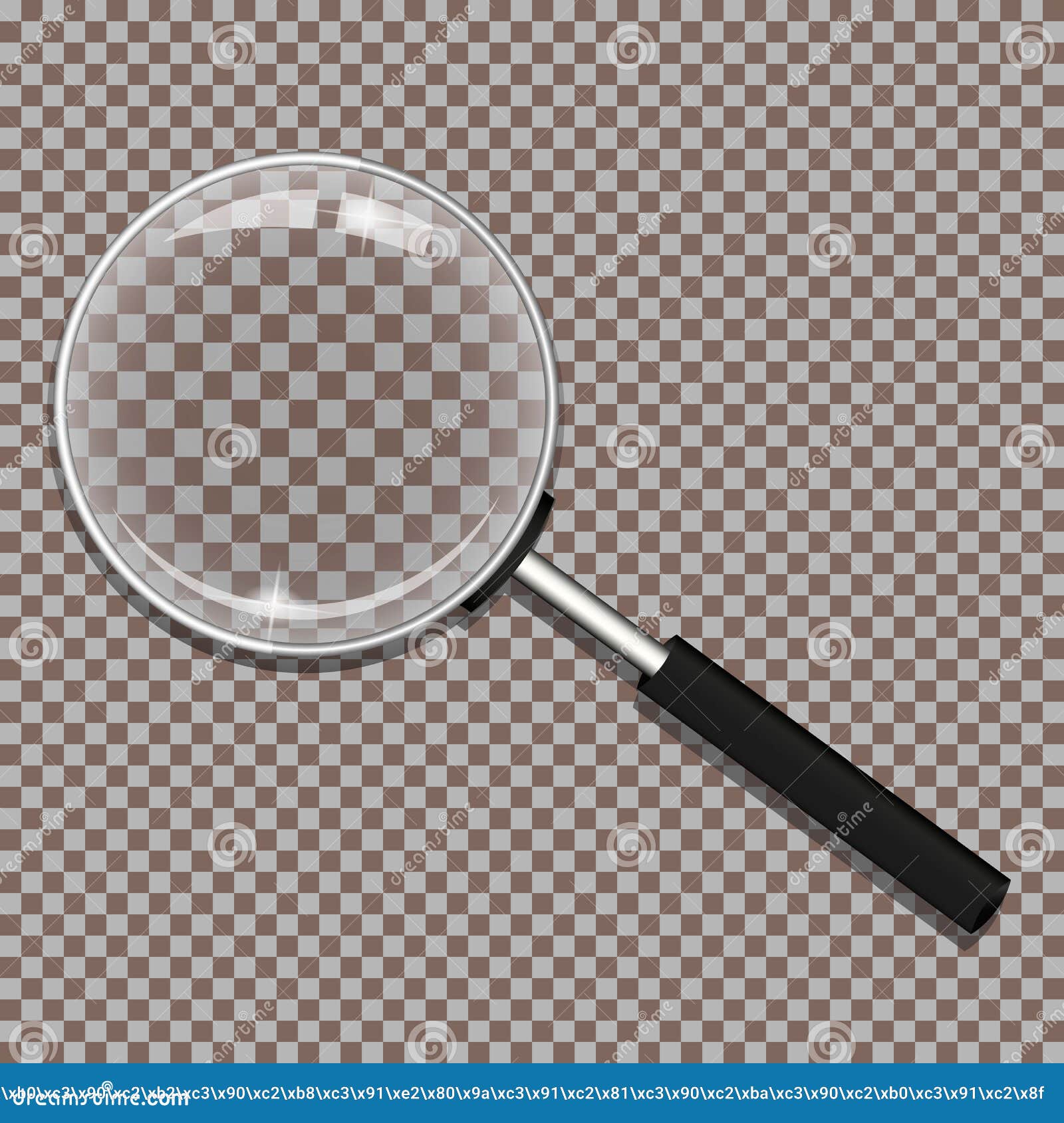 Lupa realista ilustración del vector. Ilustración de documento - 114126619