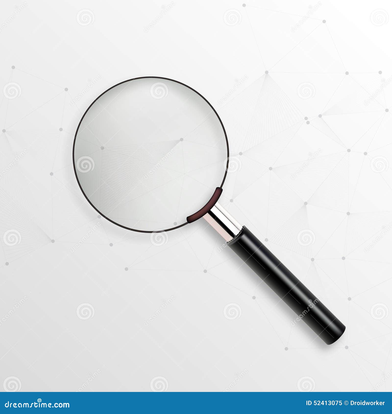 Lupa realista del vector ilustración del vector. Ilustración de ...