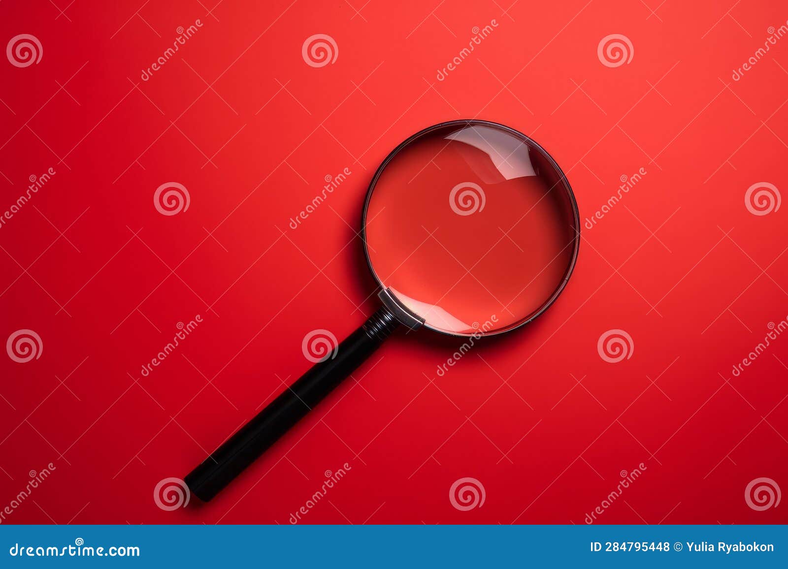 Lupa roja. generar ai stock de ilustración. Ilustración de generado ...