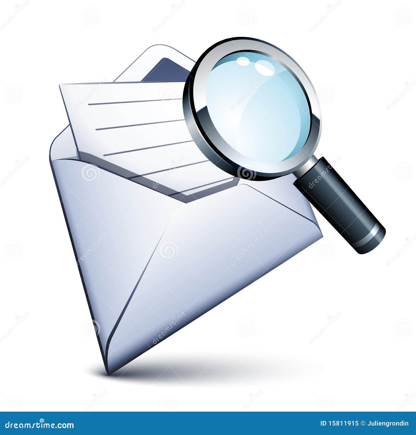 Lupa sobre a letra ilustração do vetor. Ilustração de alinhado - 15811915