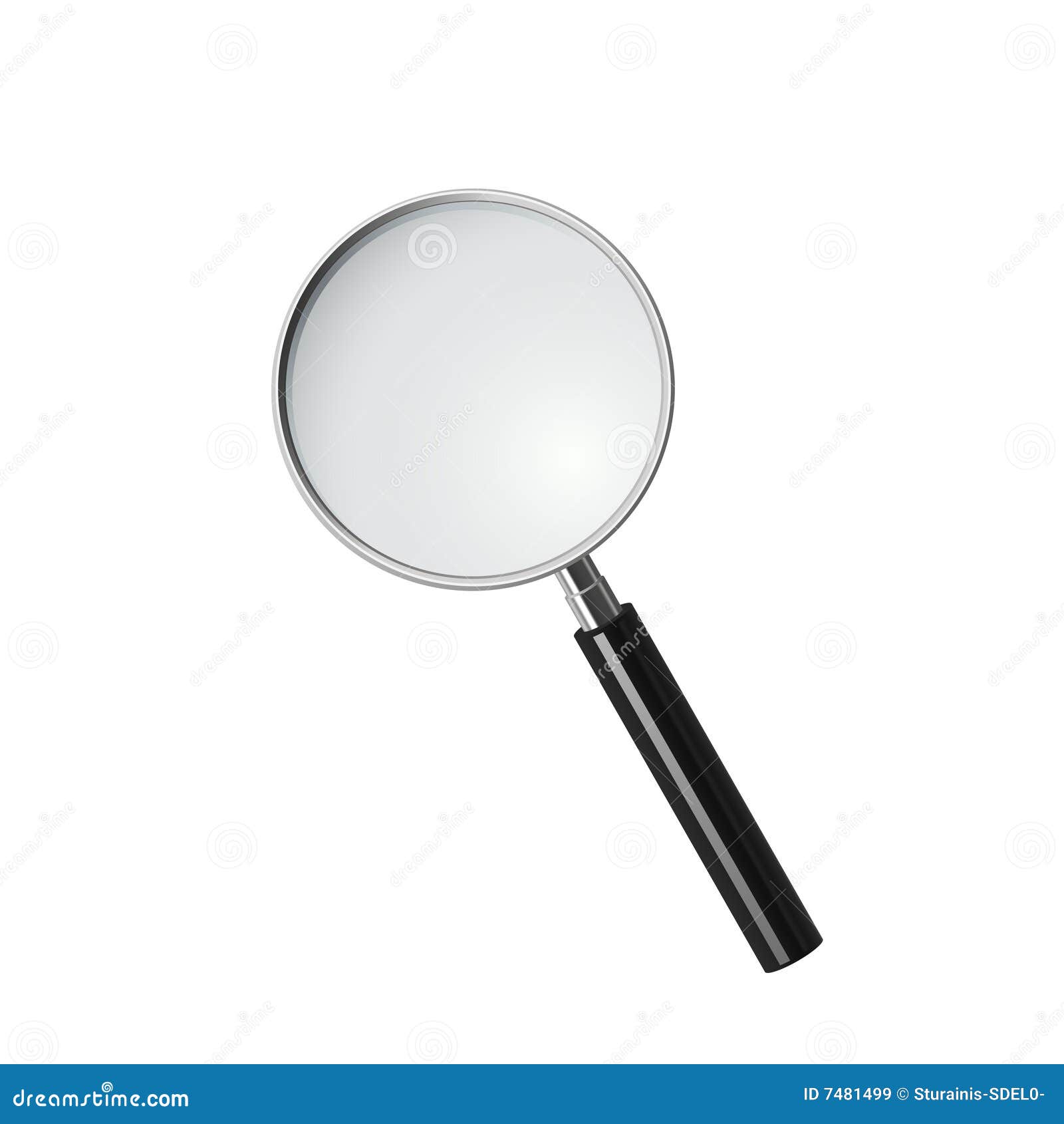 Lupa, vector ilustración del vector. Ilustración de cristal - 7481499