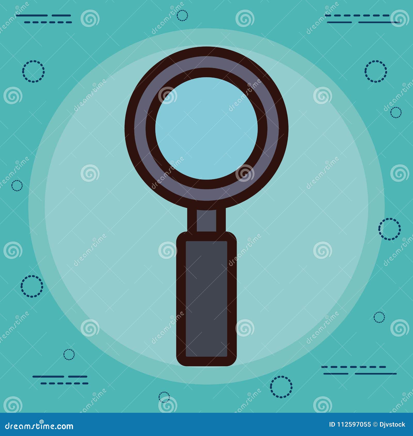 Lupe icon image stock vector. Illustration of magnification - 112597055