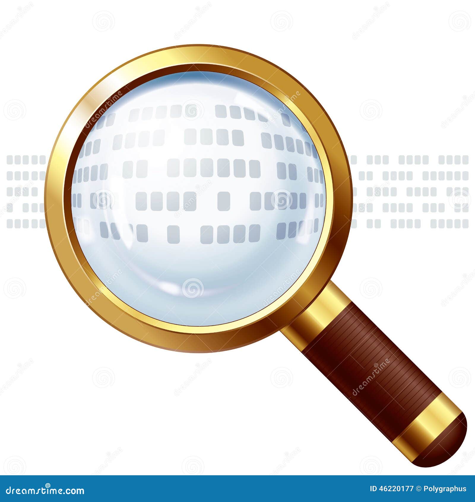 Lupe Mit Austauschbarem Text Vektor Abbildung - Illustration von vektor ...