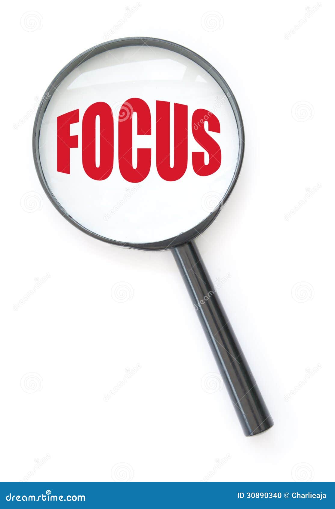 Lupe mit Fokus stockfoto. Bild von untersuchung, stütze - 30890340