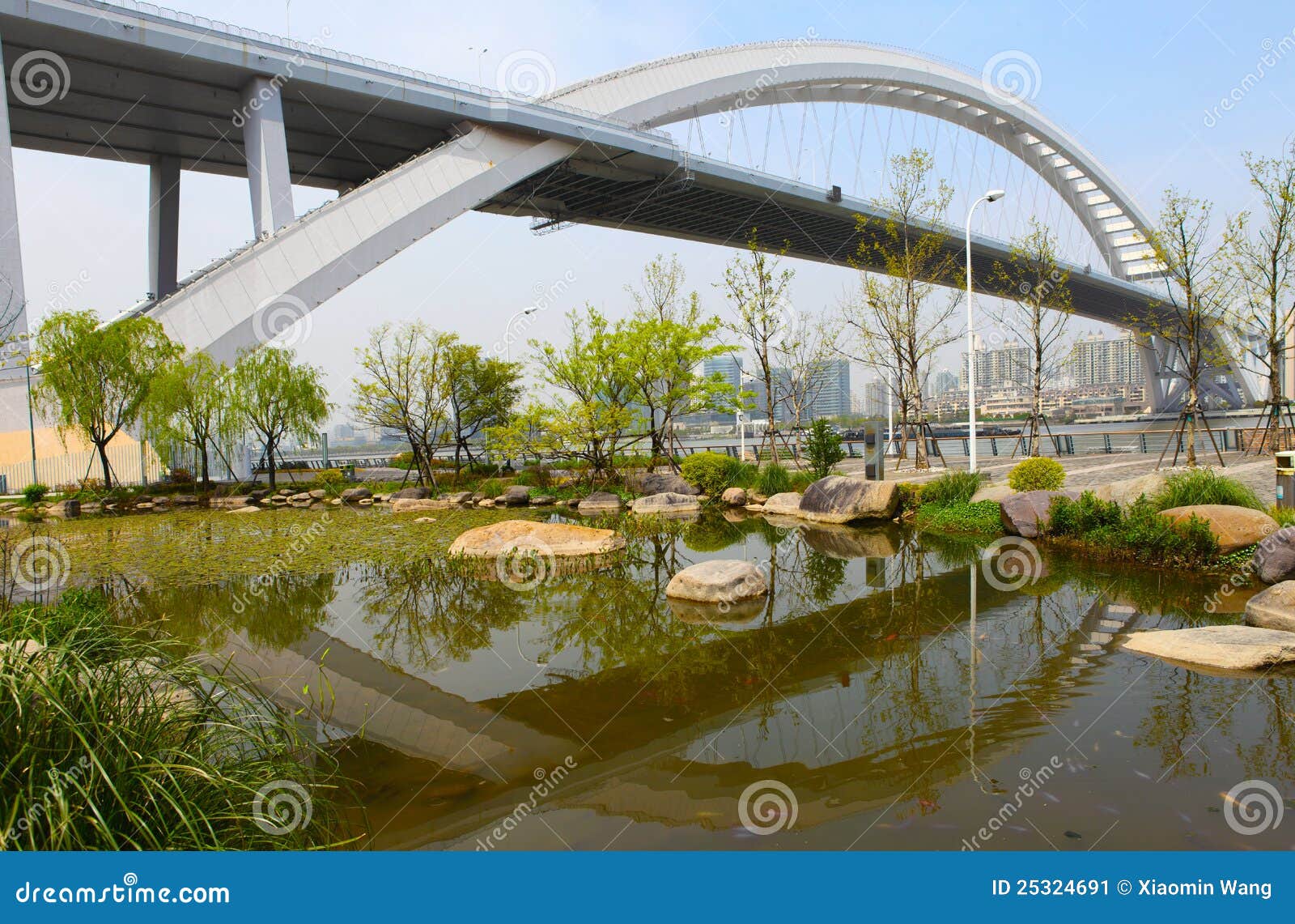 Lupu bridge stock image. Image of shanghai, modern, landmark - 25324691