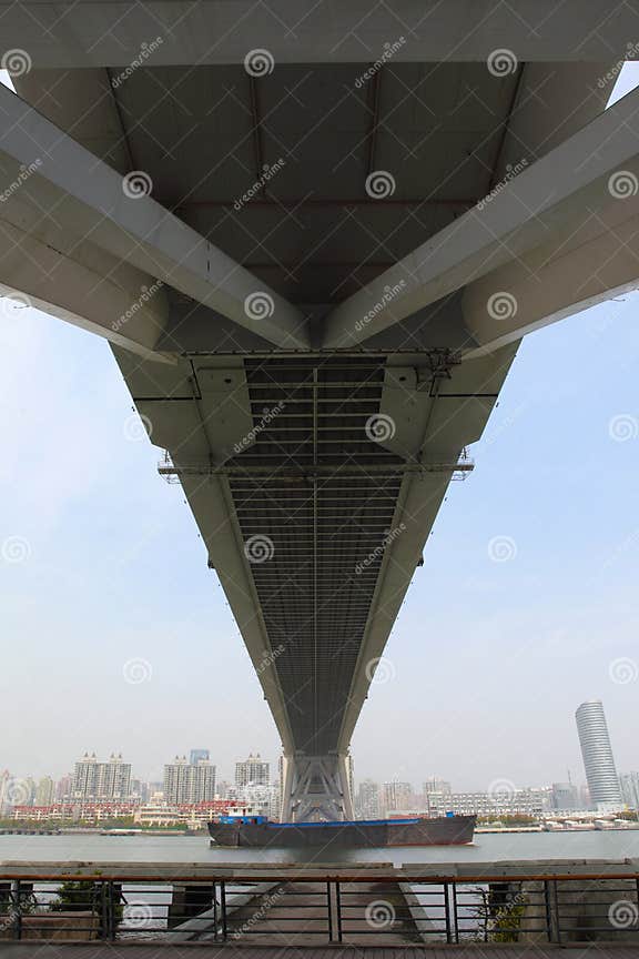 Lupu bridge stock image. Image of design, chinese, shanghai - 25324747