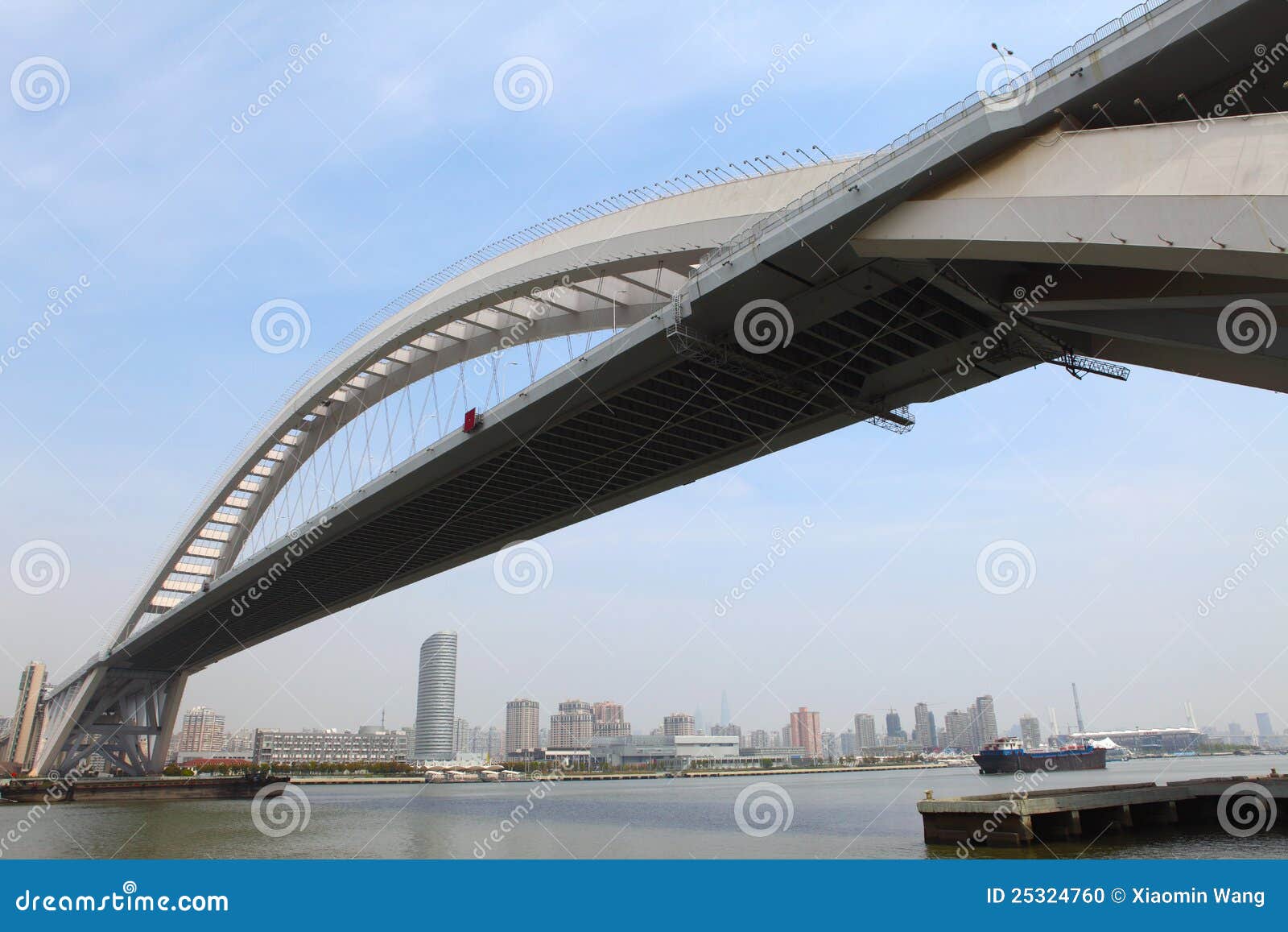 Lupu bridge stock photo. Image of famous, steel, shanghai - 25324760
