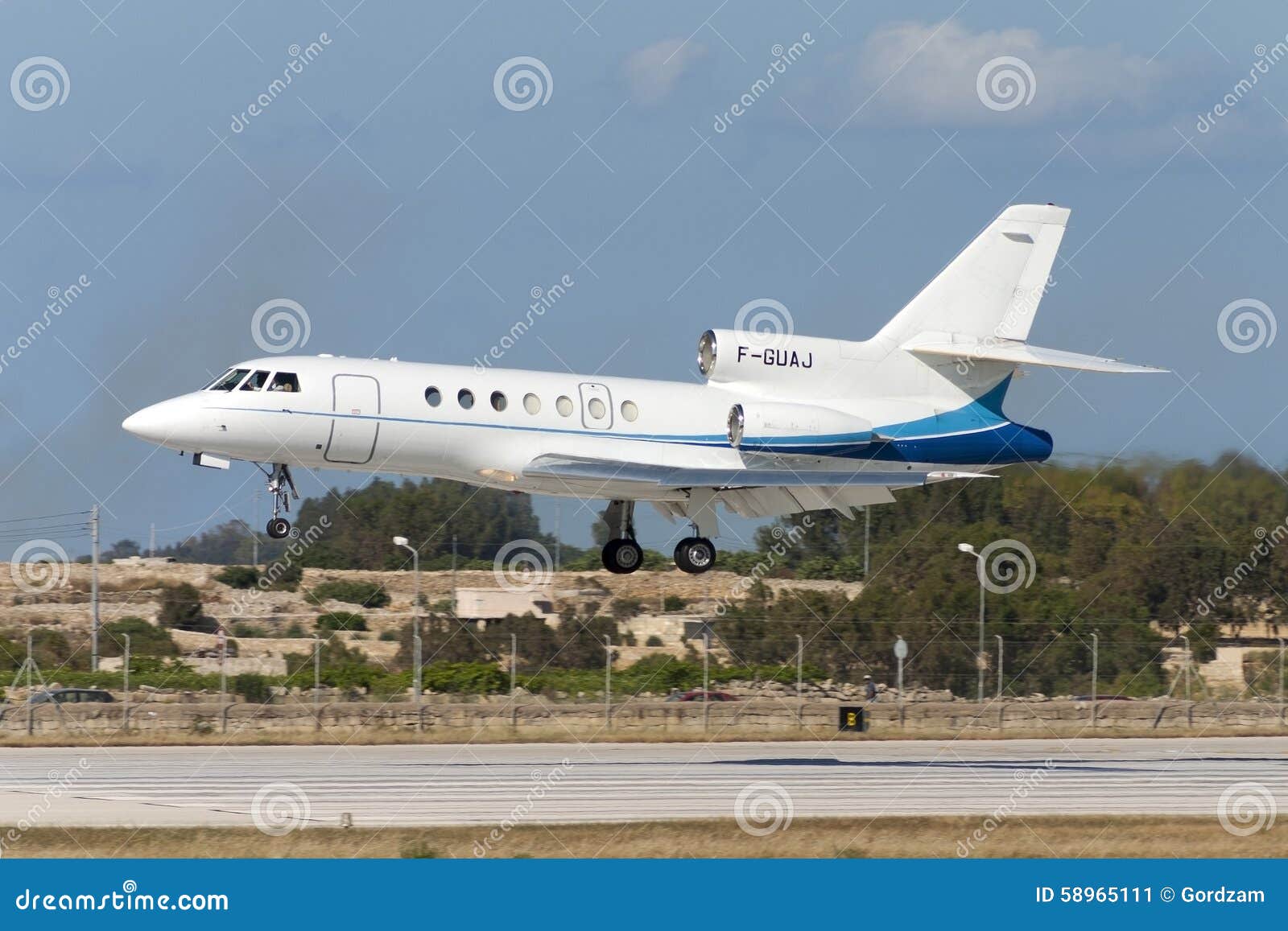 Luqa, Malta, 10 June 2005: Dassault Falcon 50 Editorial Photo - Image ...