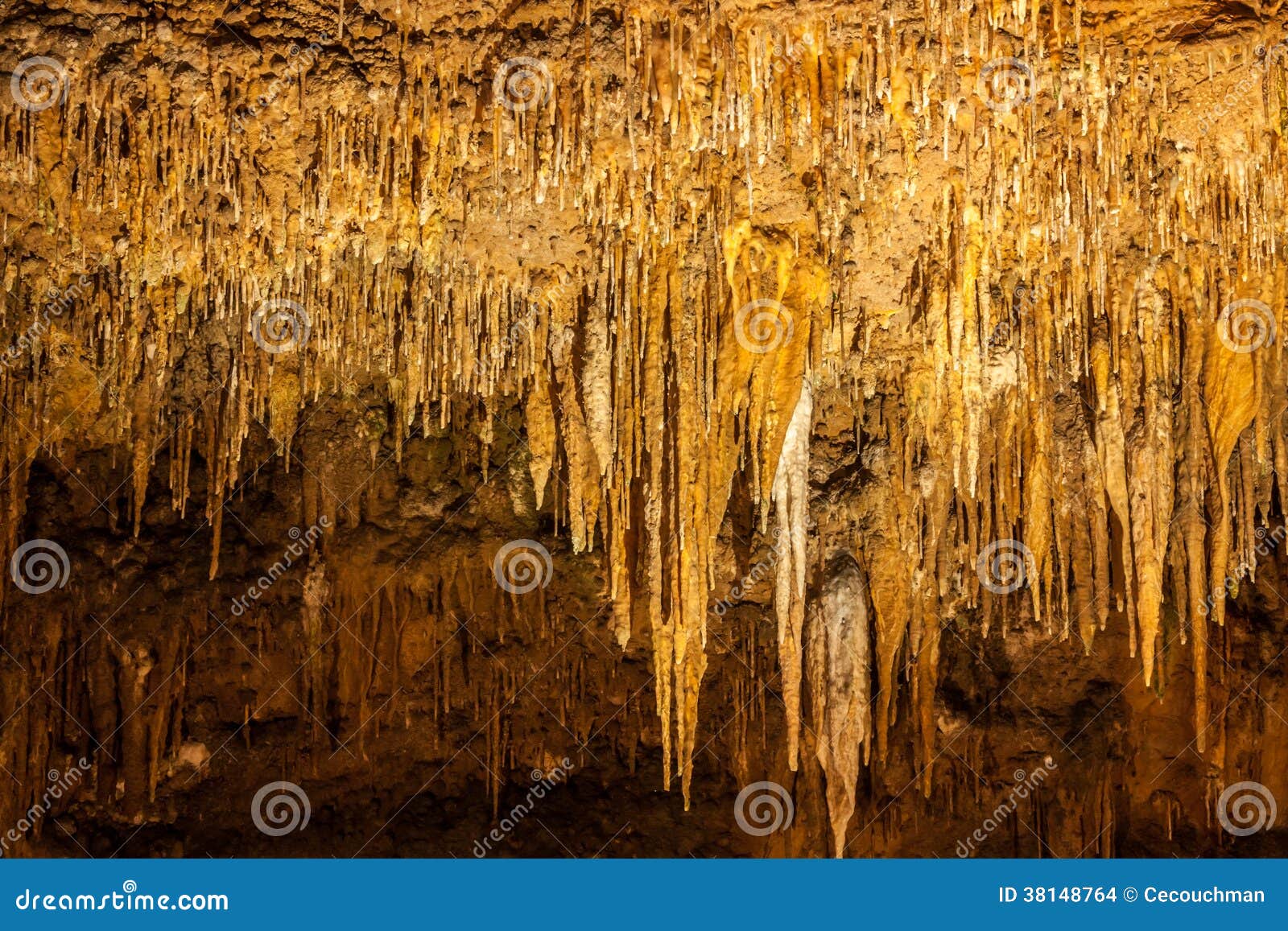 Luray Caverns - Stalactite Texture Stock Photo - Image of geologic ...