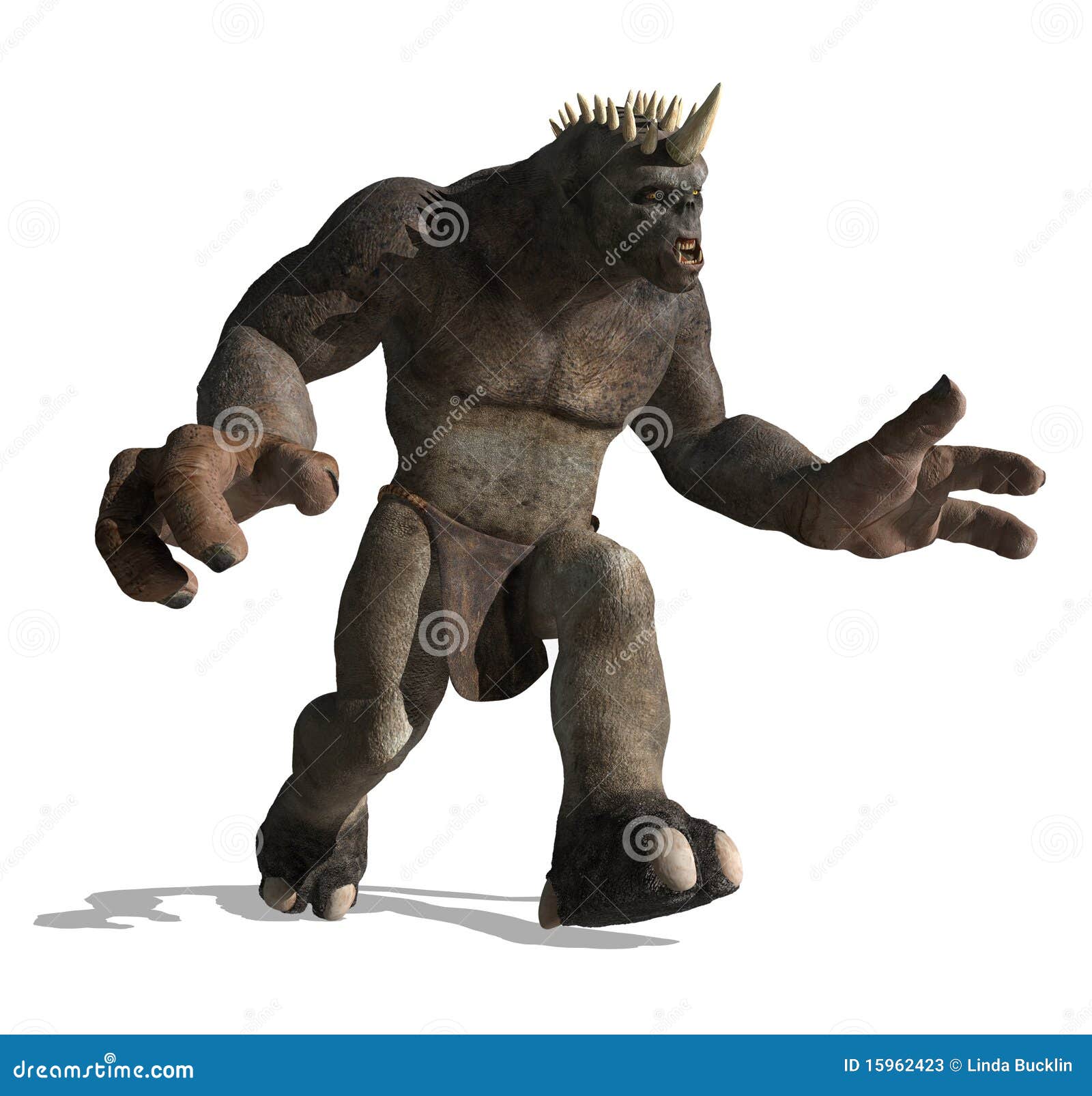 Lurching Troll stock illustration. Illustration of creature - 15962423