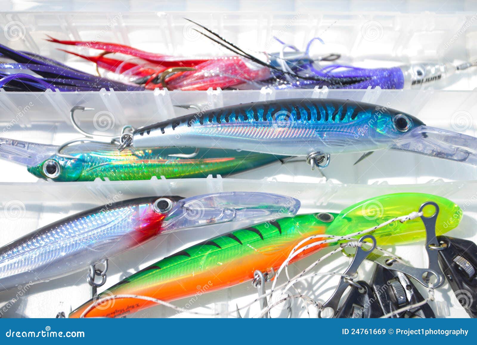 Lures stock image. Image of game, bait, fishing, line - 24761669
