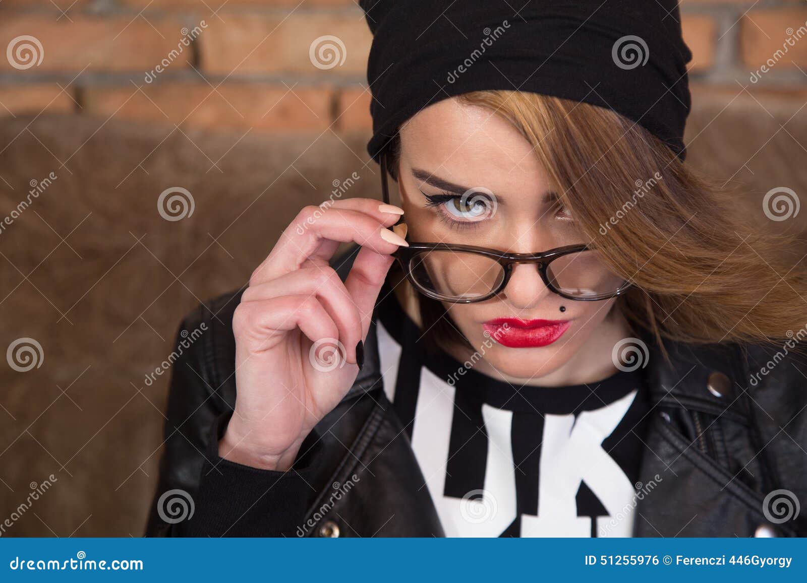 Luring look stock photo. Image of beauty, allure, black - 51255976