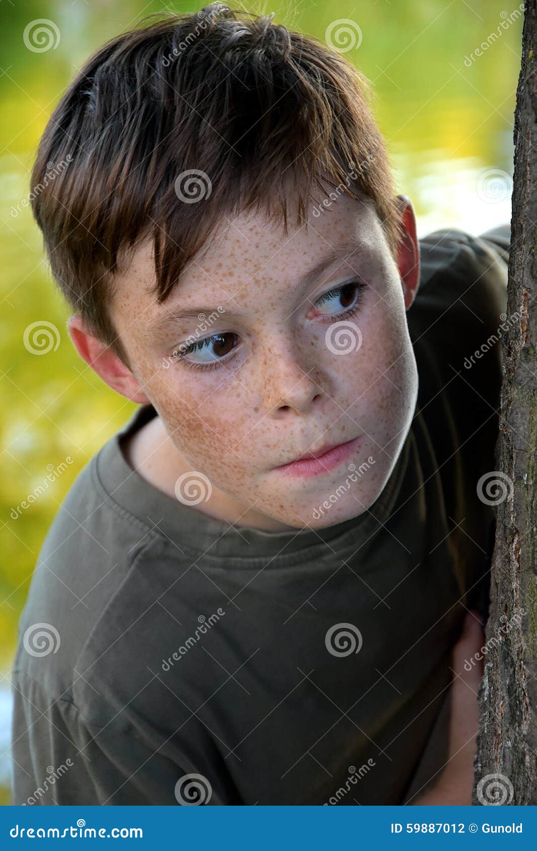 Lurking boy stock photo. Image of kindness, educate, hideaway - 59887012