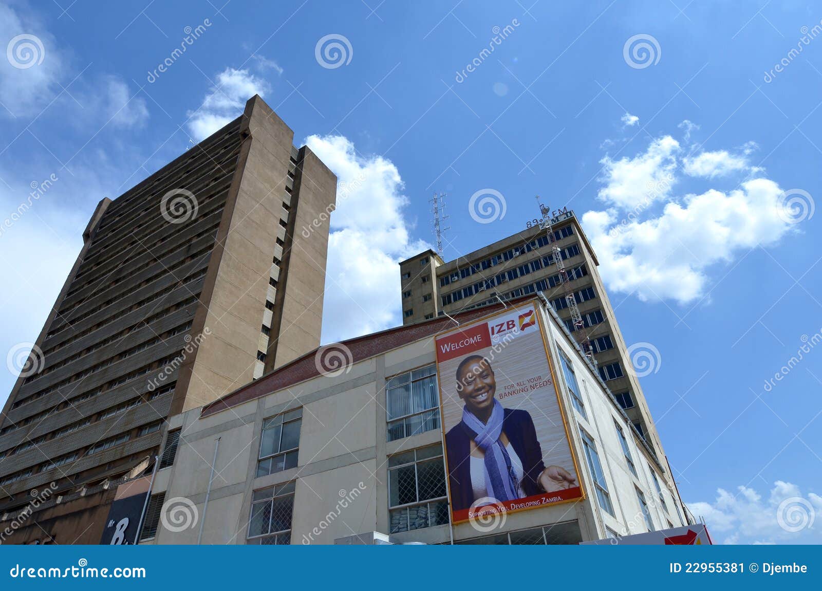 Lusaka editorial photo. Image of capital, buildings, city - 22955381