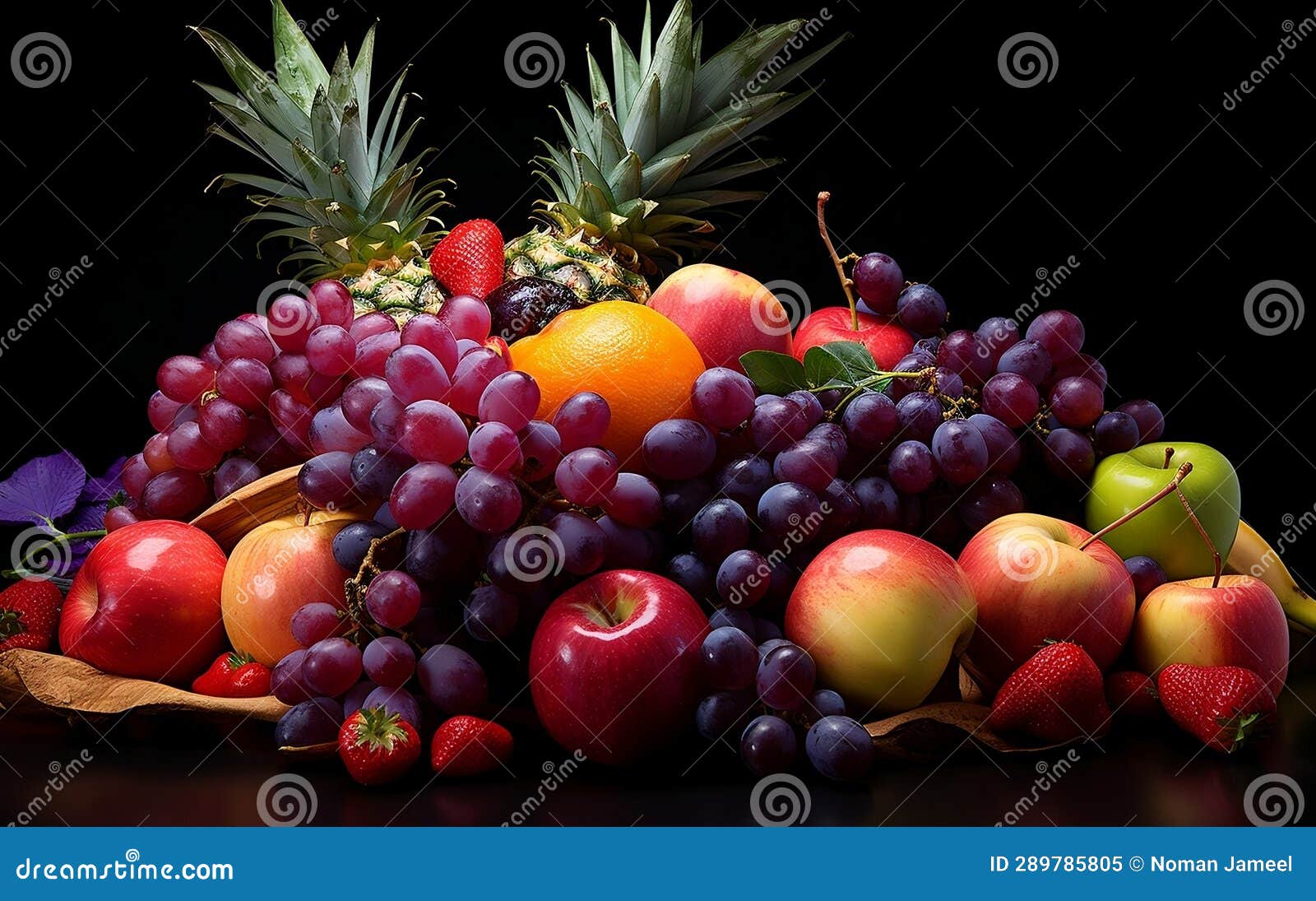 Luscious Fruit Assortment. Generative by Ai Stock Image - Image of ...
