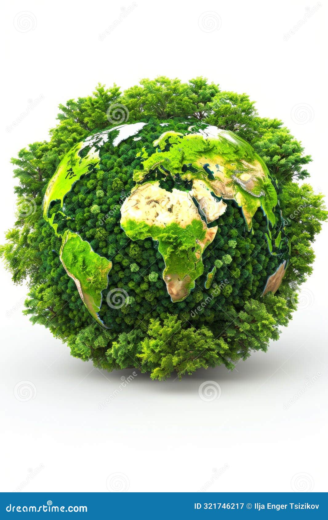 Lush Earth As a Symbol of Ecological Harmony and Environmental Care for ...