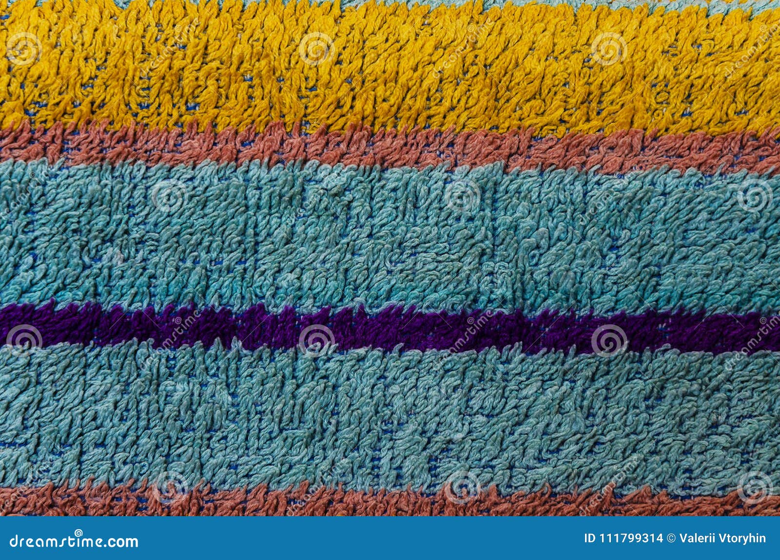 Lush texture of a towel. stock photo. Image of material - 111799314