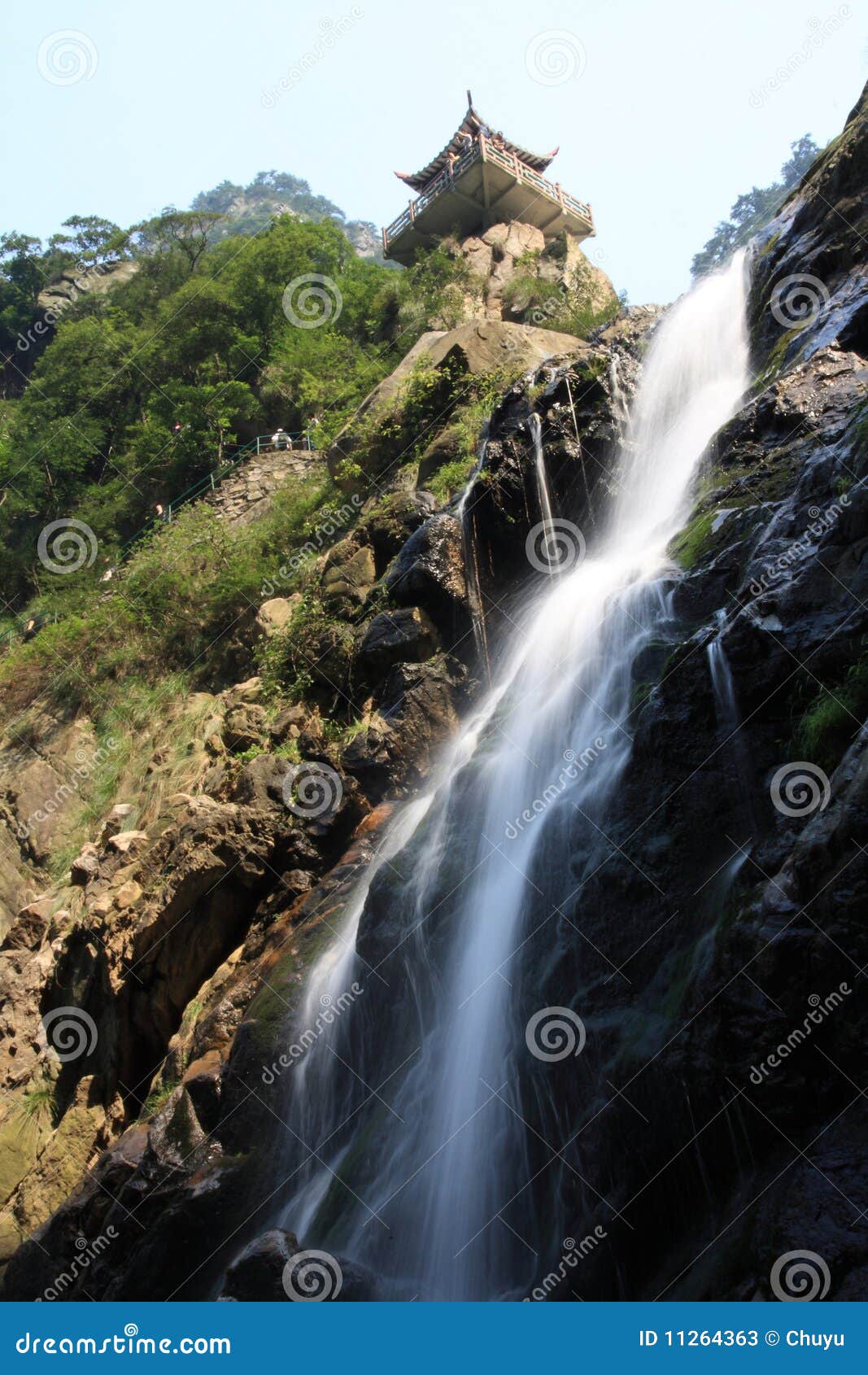 Lushan waterfall stock image. Image of travel, falling - 11264363