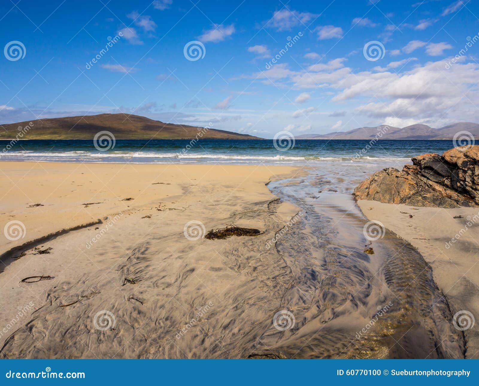 Luskentyre stock photo. Image of luskentyre, sunny, water - 60770100