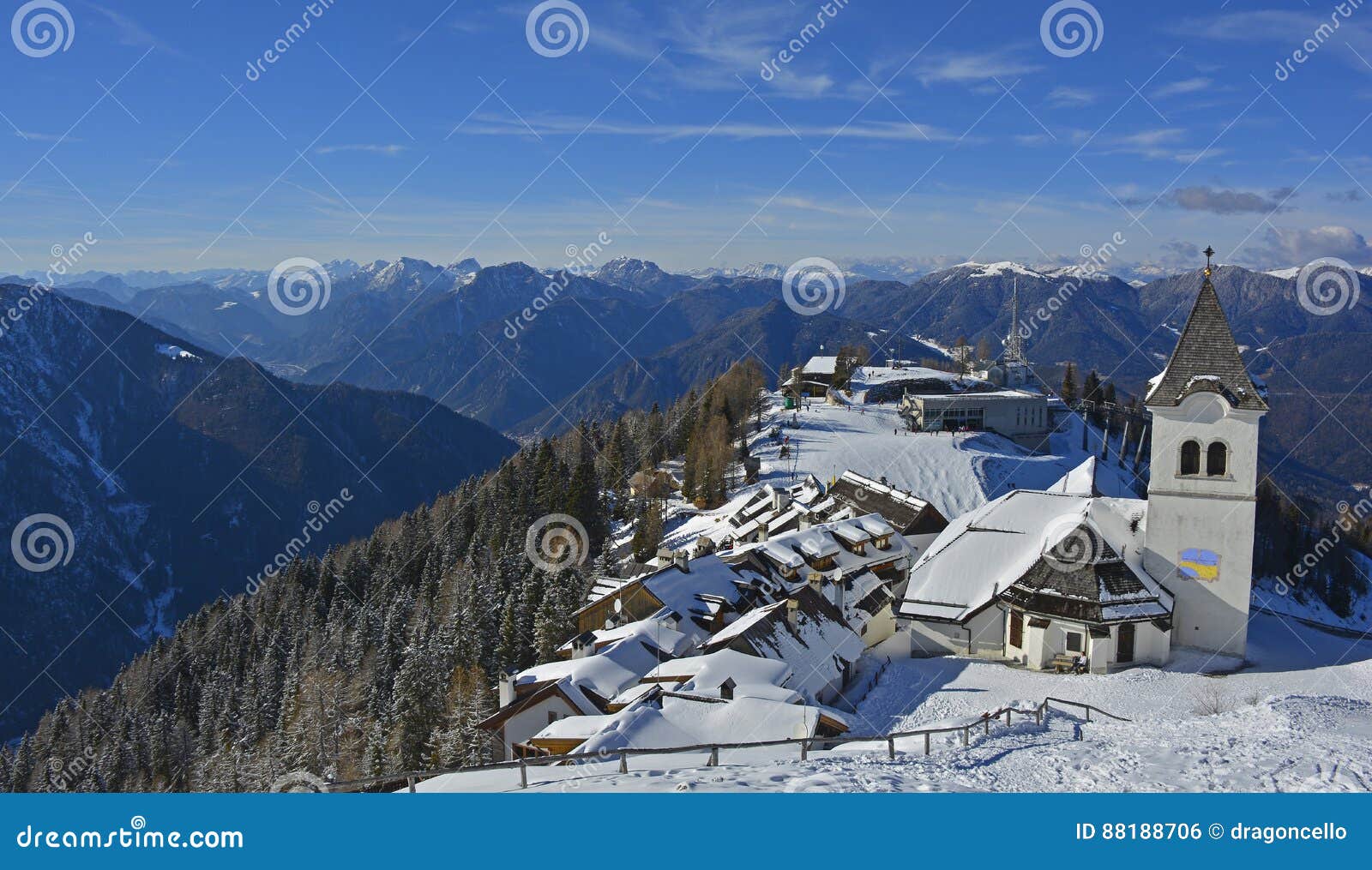 Lussari fotografia stock. Immagine di radura, italiano - 88188706