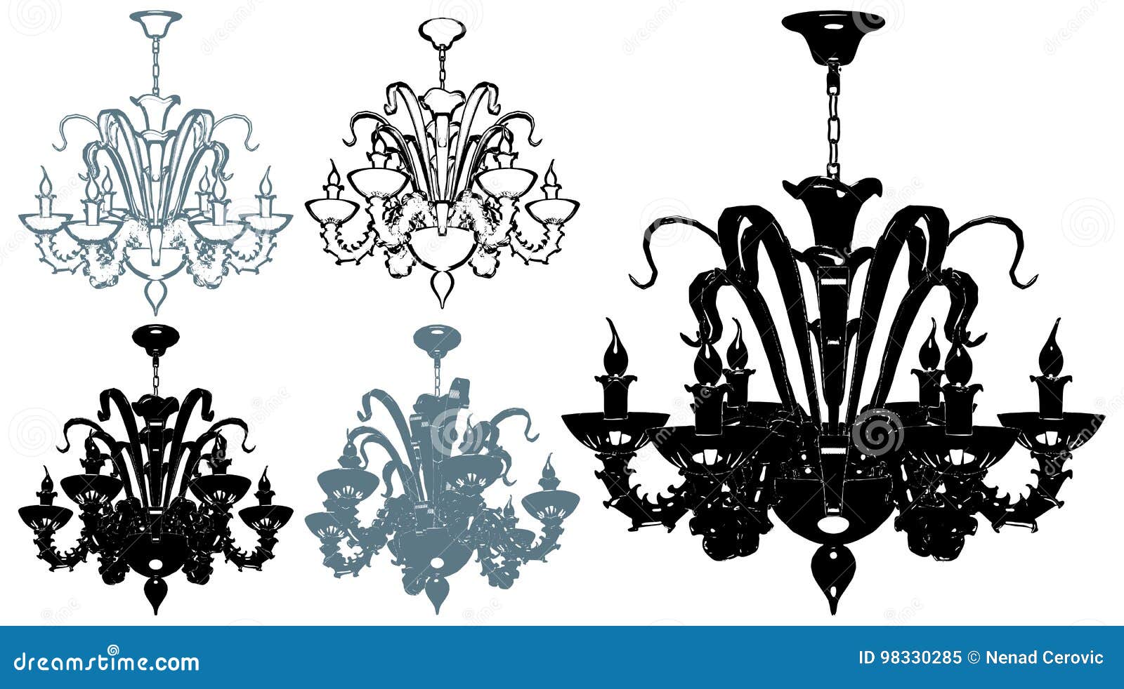 Luster Chandelier Illustration Vector Stock Vector - Illustration of ...