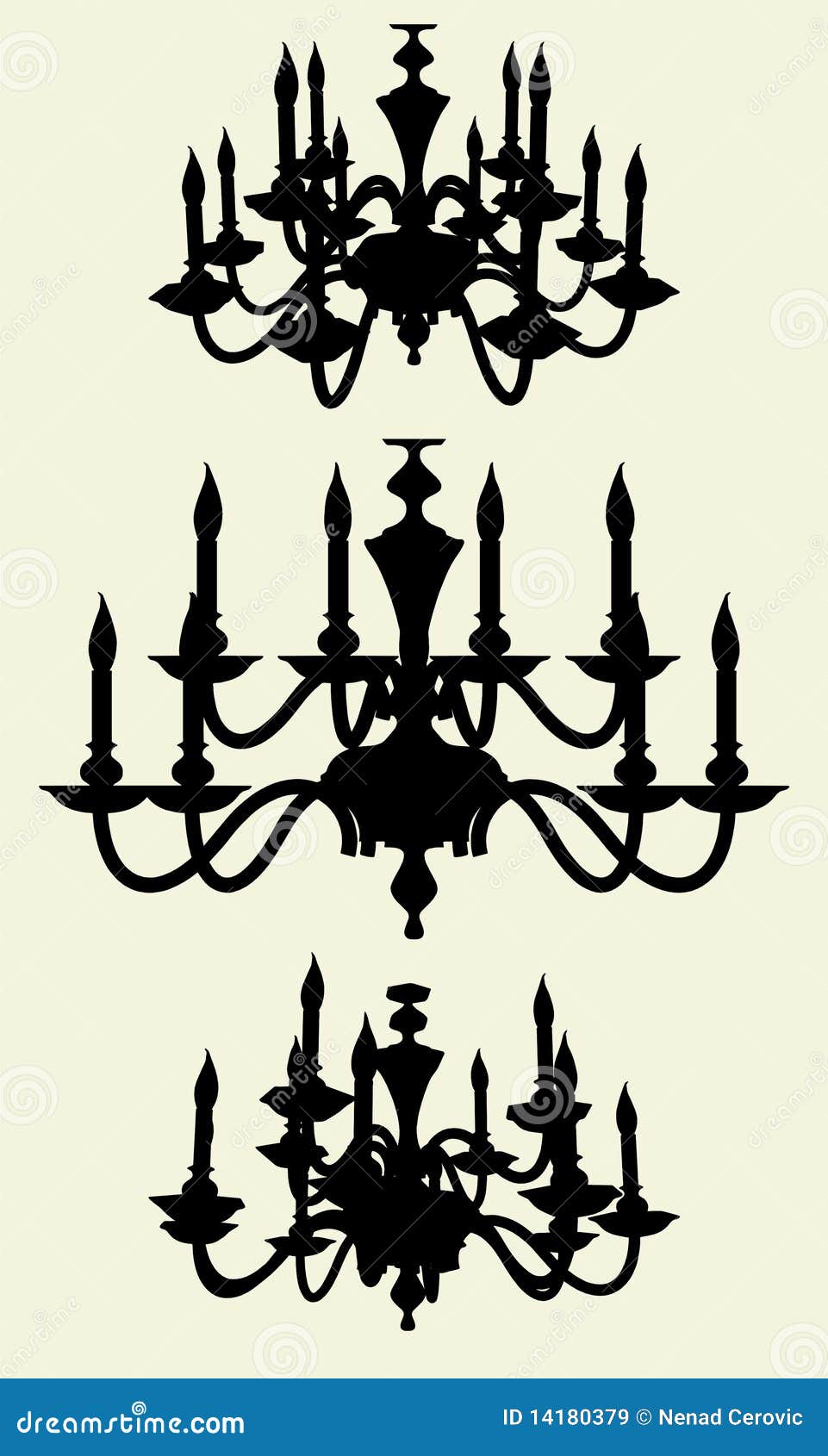 Luster Chandelier Vector 11 Stock Vector - Illustration of isolated ...