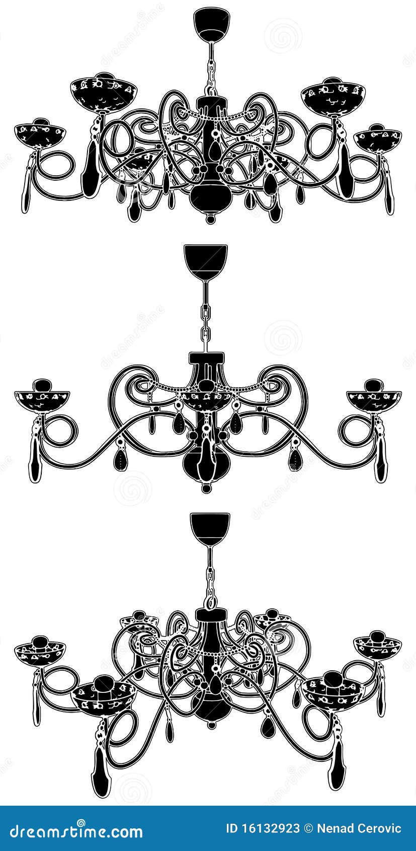 Luster Chandelier Vector 22 Stock Vector - Illustration of luster ...