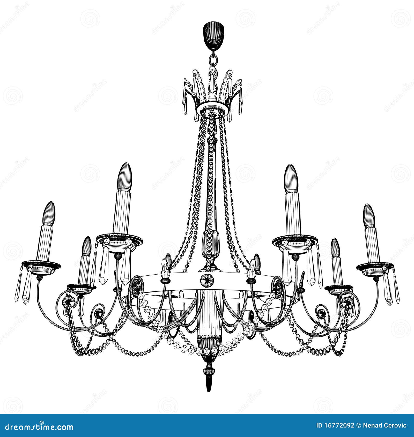 Luster Chandelier Vector 28 Stock Vector - Illustration of object ...
