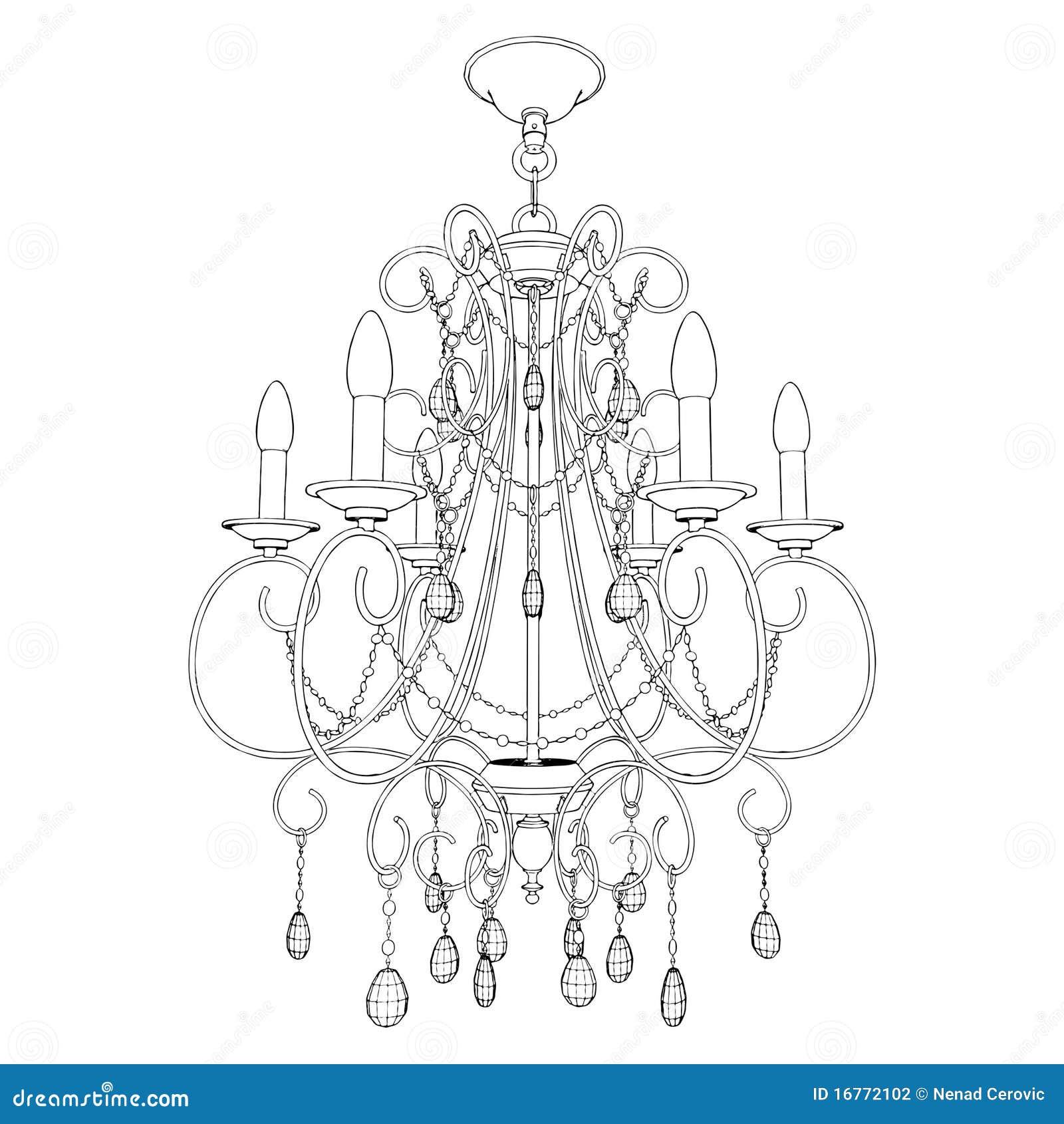Luster Chandelier Vector 29 Stock Vector - Illustration of luster ...