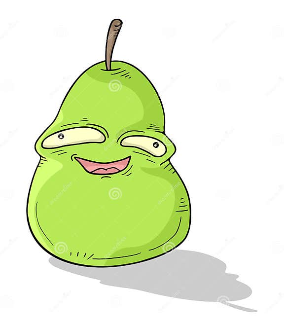 Lustige Birne vektor abbildung. Illustration von ursprünglich - 40786053