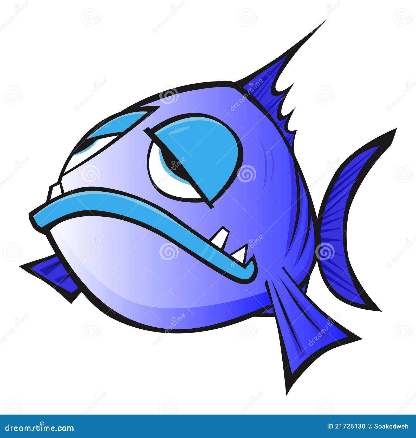 Lustige Fische stock abbildung. Illustration von kunst - 21726130