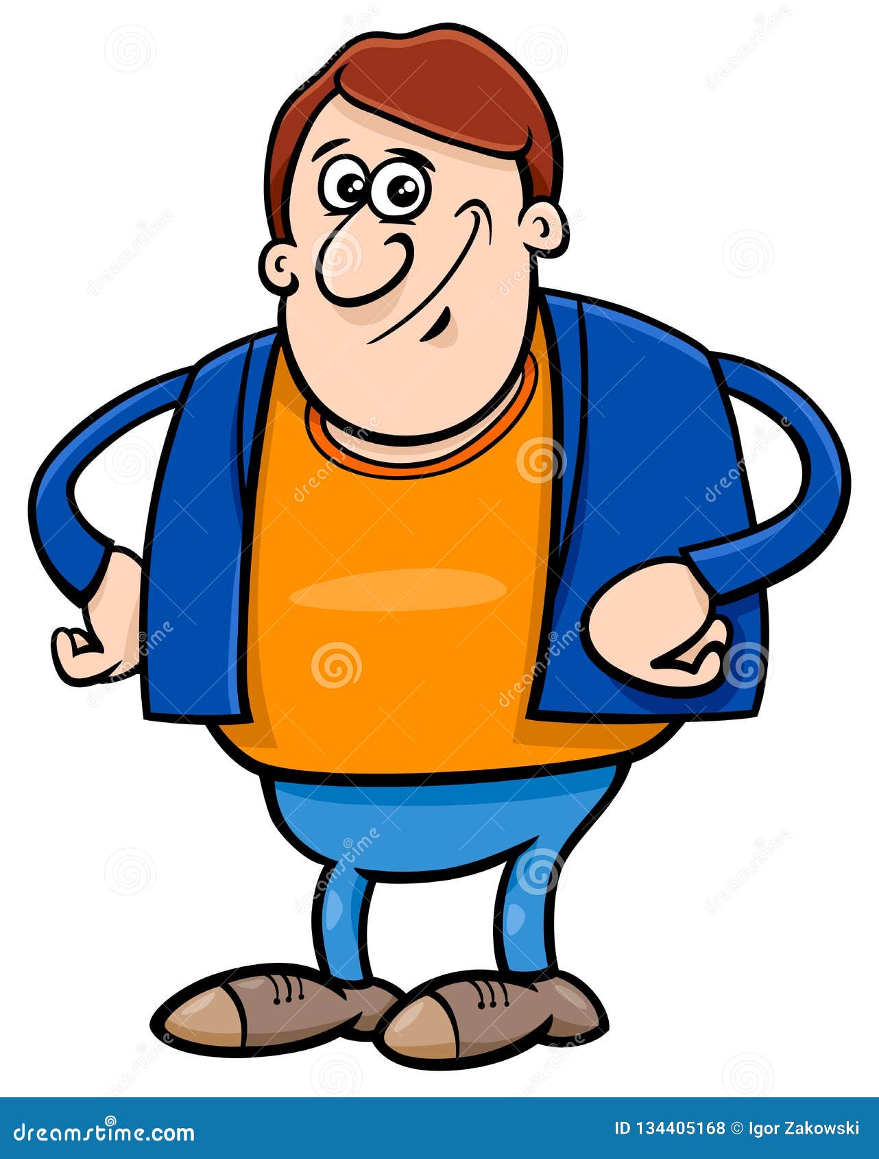 Lustige Mannkarikaturcomicfigur Vektor Abbildung - Illustration von ...