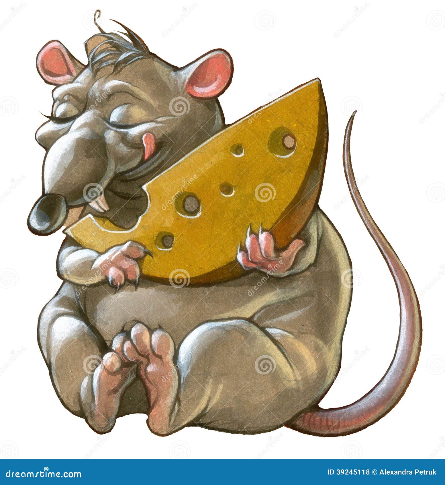 Lustige Ratte stock abbildung. Illustration von gezeichnet - 39245118