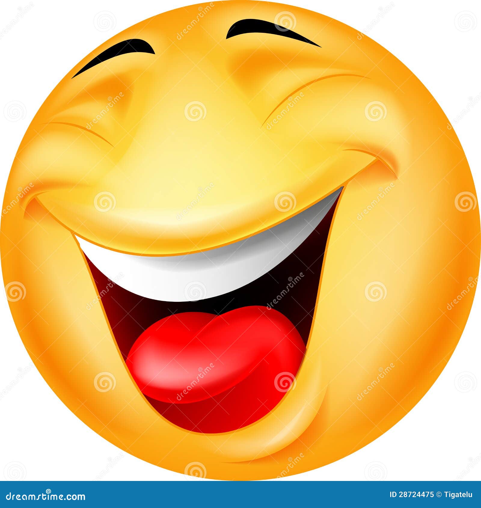 Lustige smileykarikatur vektor abbildung. Illustration von zeichen ...