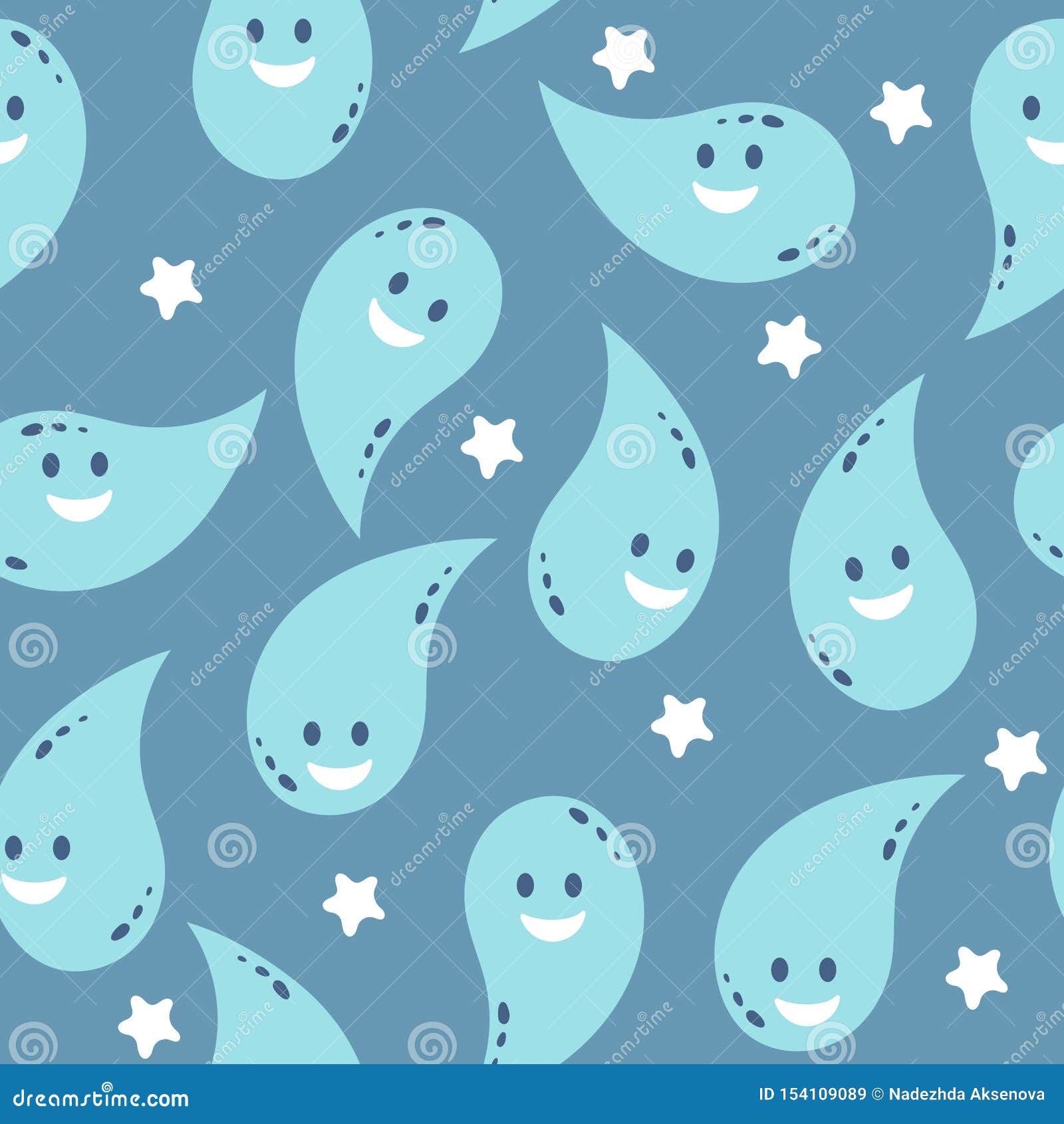 Lustige Wassertropfen Kawaii Stock Abbildung - Illustration von ...