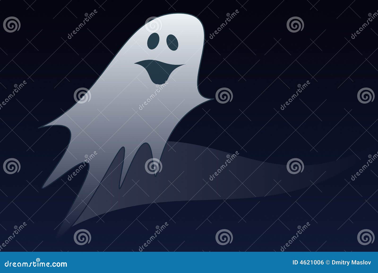 Lustiger Geist vektor abbildung. Illustration von ehrfurcht - 4621006
