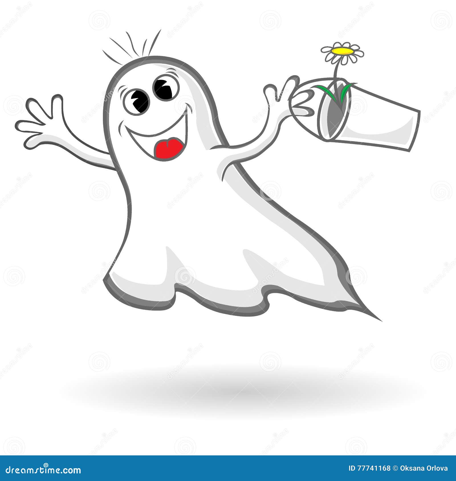 Lustiger Geist stock abbildung. Illustration von feier - 77741168