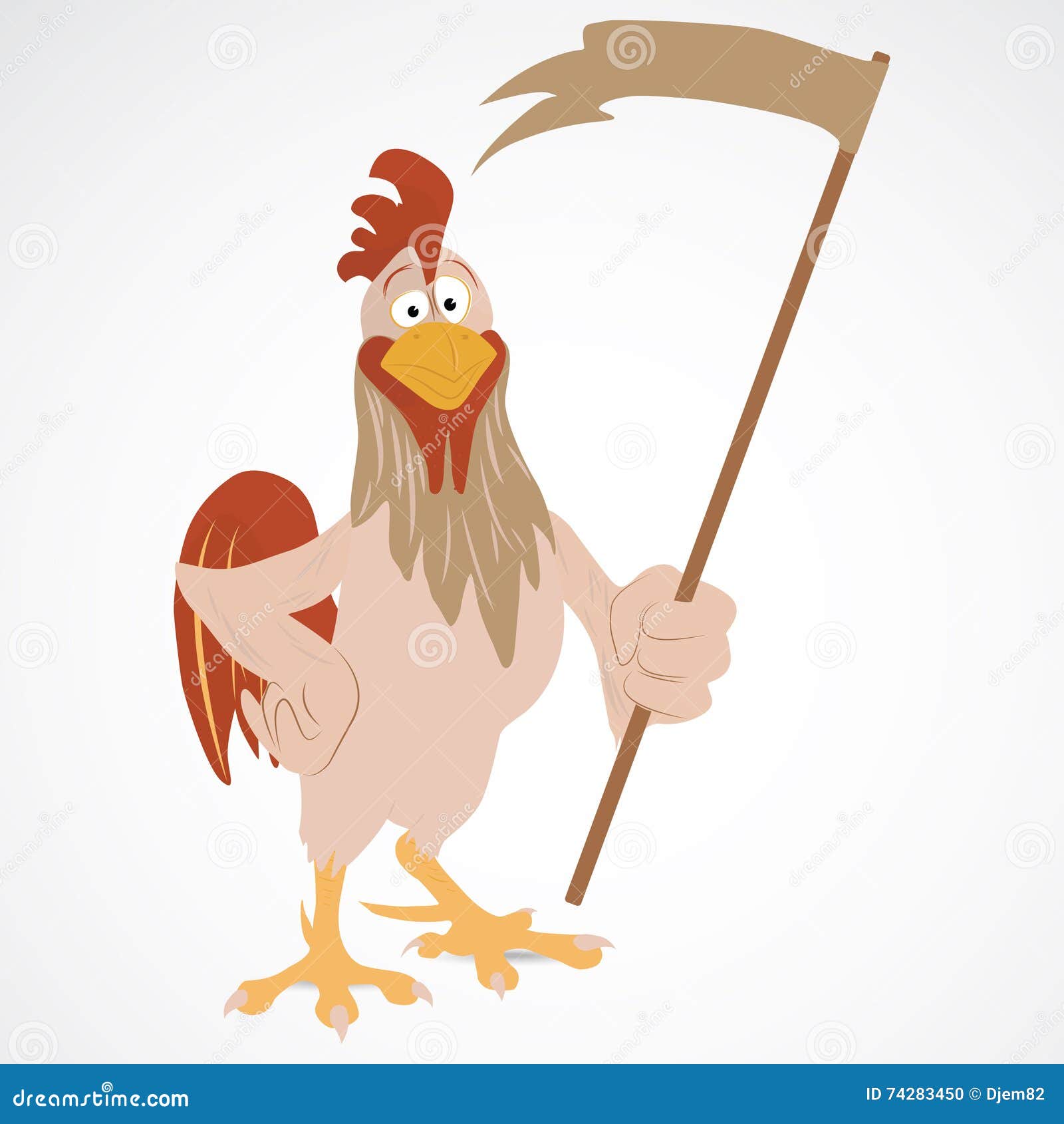 Lustiger Hahn Der Karikatur Vektor Abbildung - Illustration von ...