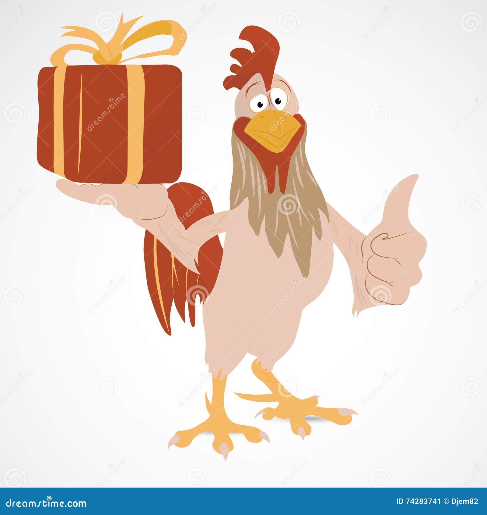 Lustiger Hahn Der Karikatur Vektor Abbildung - Illustration von mann ...