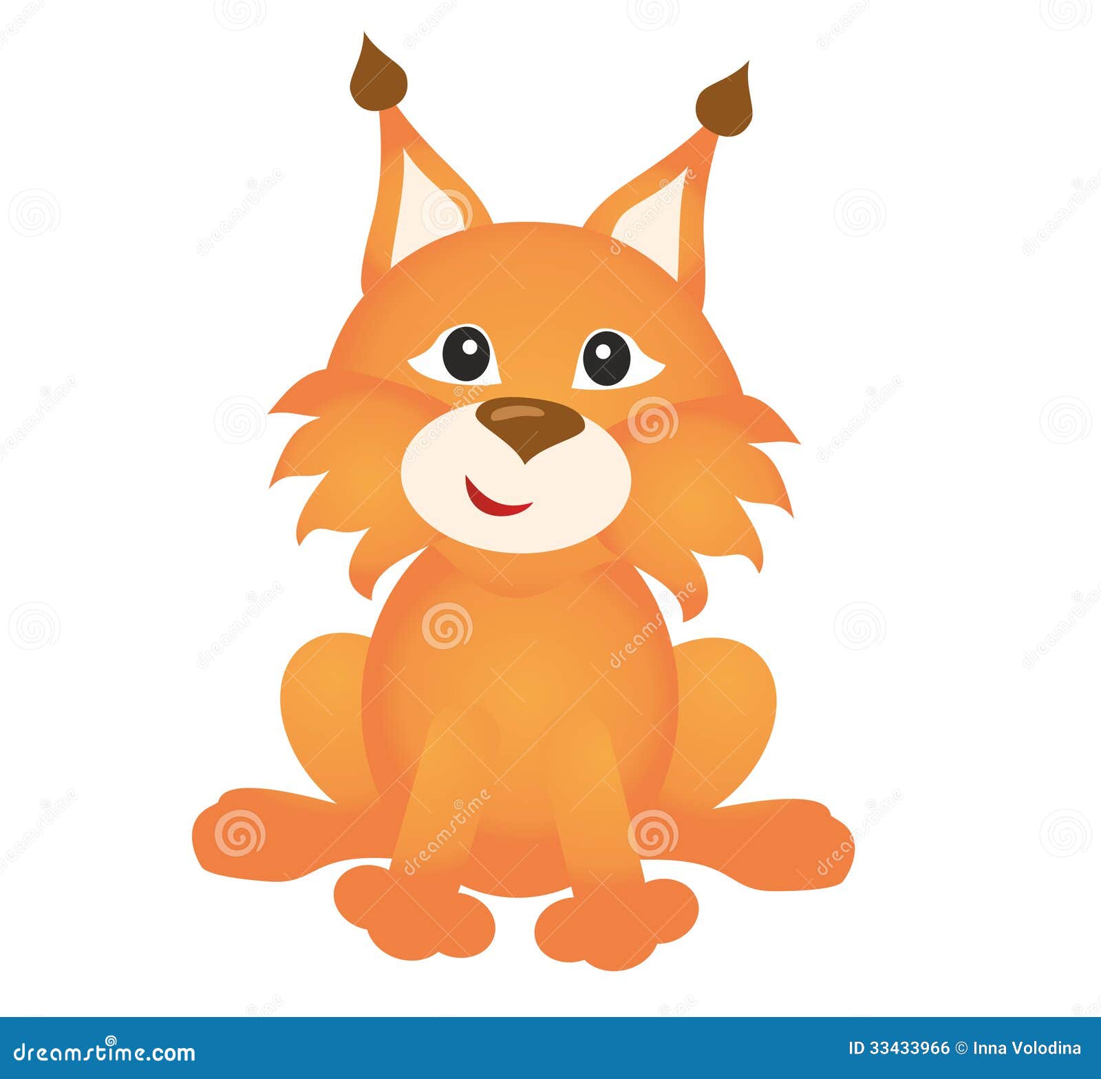 Lustiger Luchs stock abbildung. Illustration von lustig - 33433966