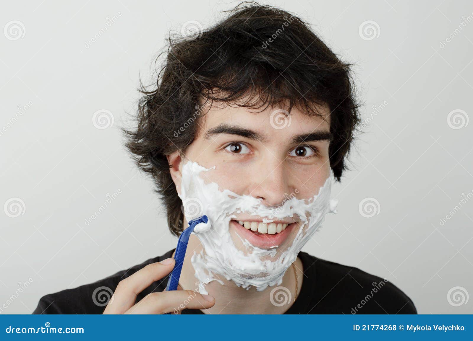 Lustiger Mann stockfoto. Bild von stoppel, blick, stattlich - 21774268