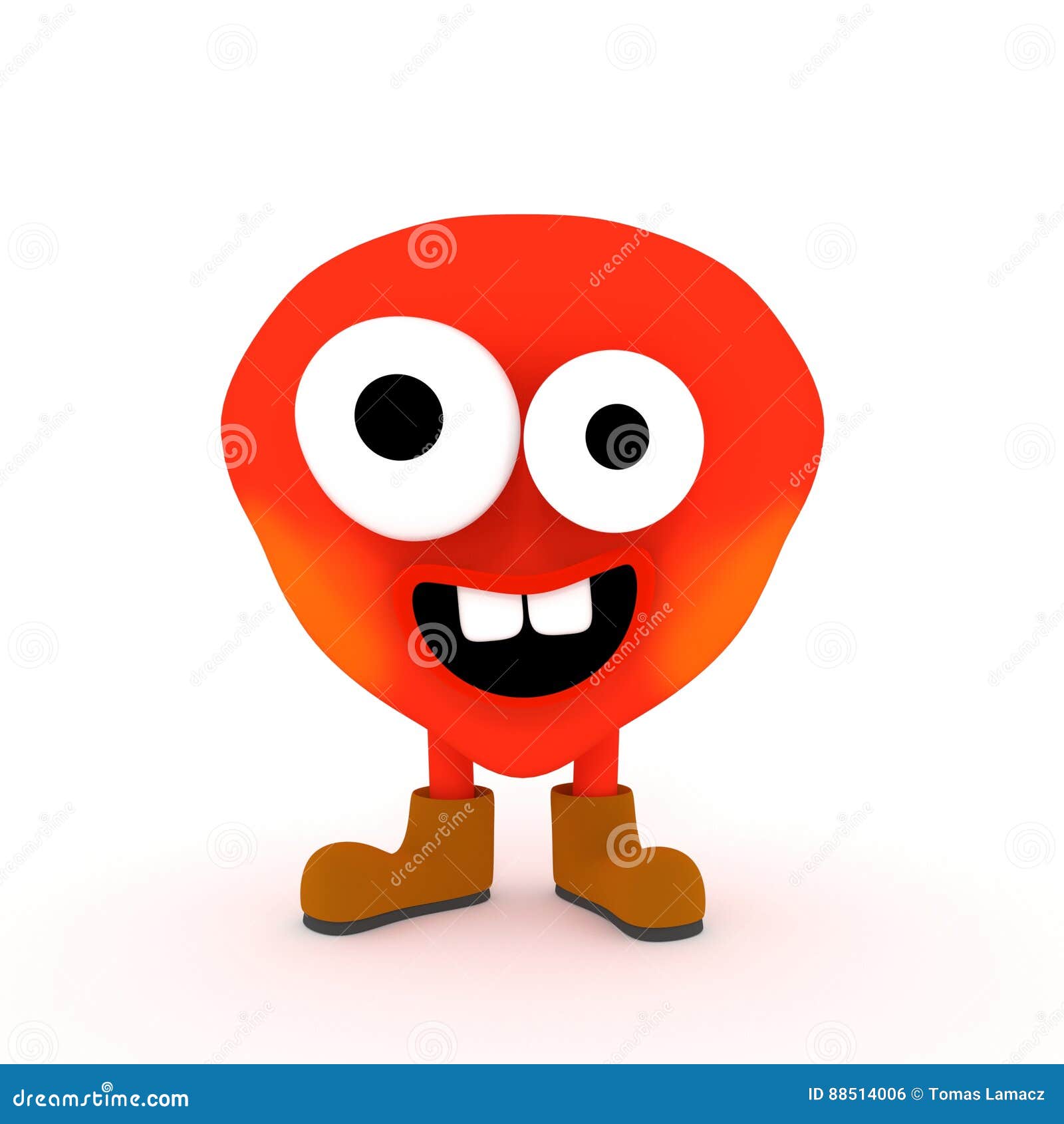 Lustiges Rotes Monster/Maskottchen Stock Abbildung - Illustration von ...