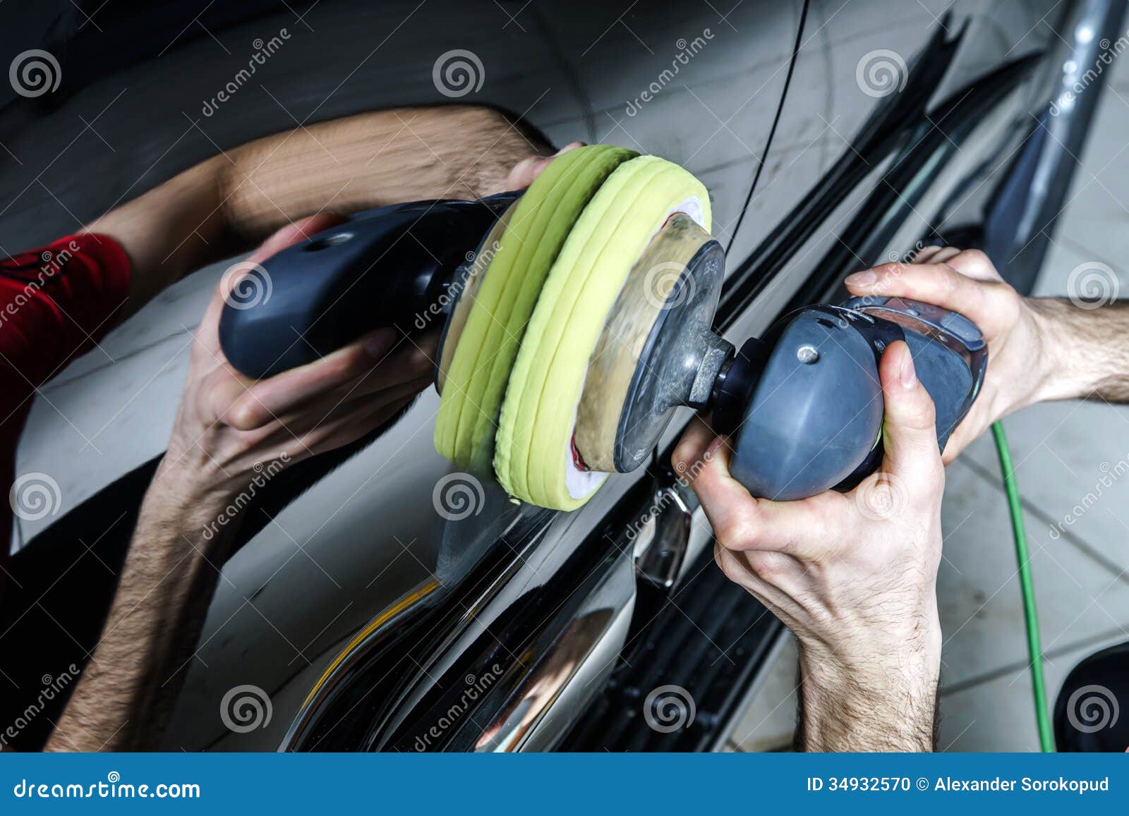 Lustrar Da Superfície Do Carro Foto de Stock - Imagem de transporte ...