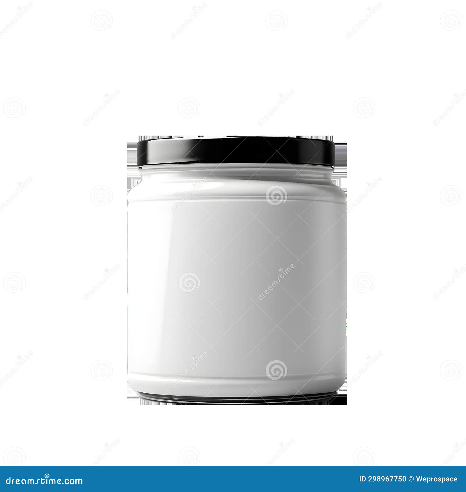 Lustrous Appeal, Front View Blank Jar Mockup with Transparent Display ...