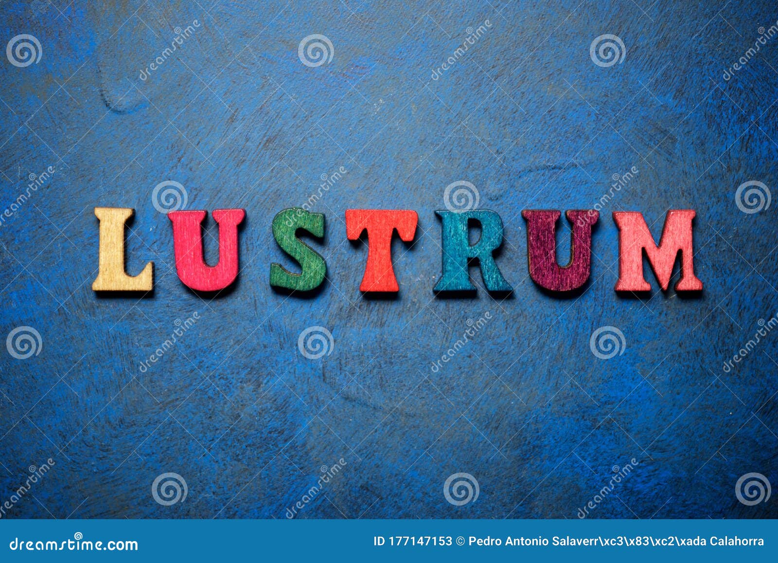 Lustrum word view stock image. Image of grunge, retro - 177147153