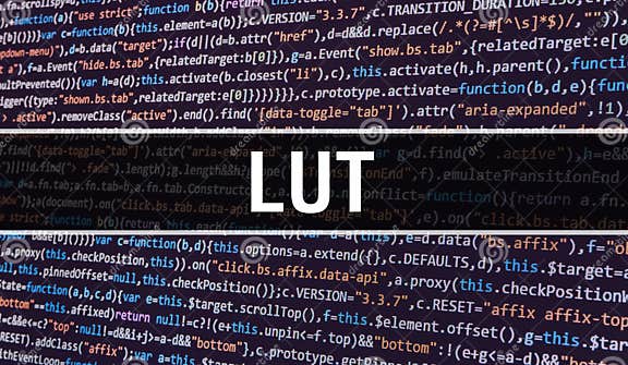 LUT Concept with Random Parts of Program Code. LUT with Programming Code Abstract Technology ...