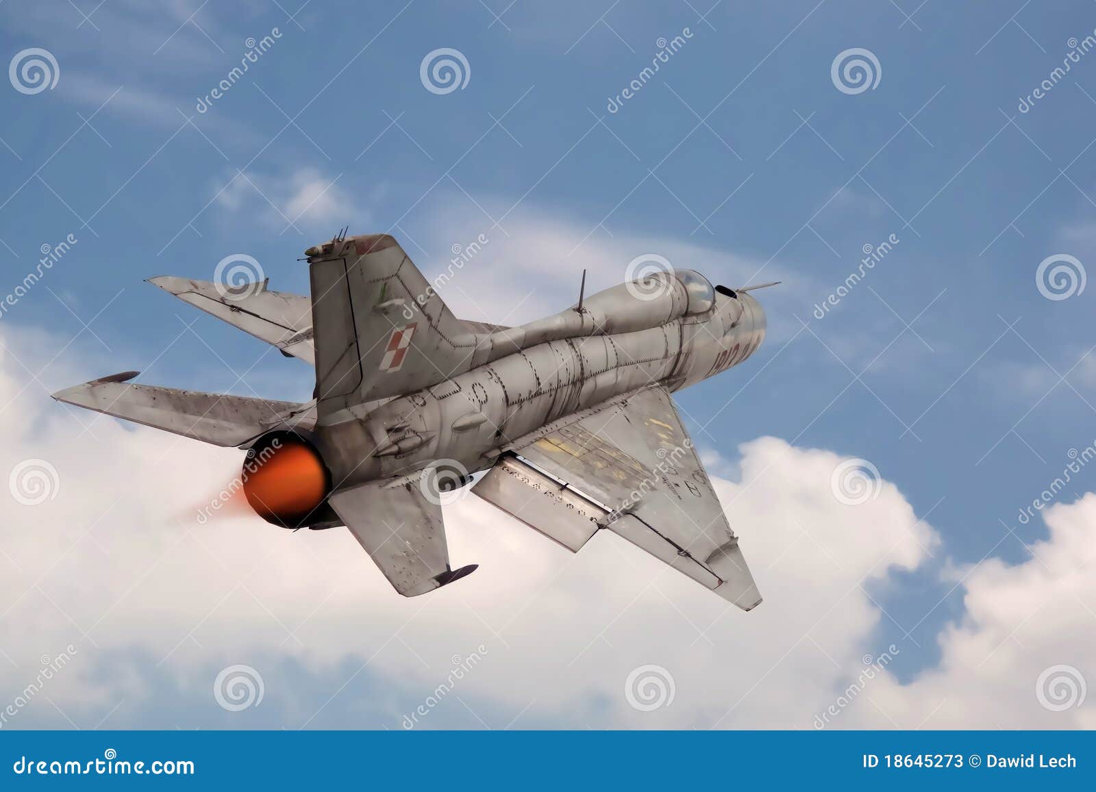 Lutador de jato MIG-21 imagem de stock. Imagem de lutador - 18645273